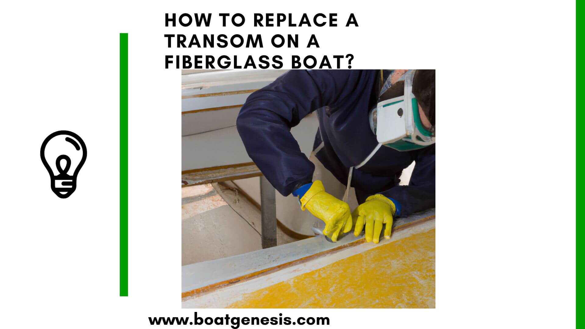 How To Replace A Transom On A Fiberglass Boat? | Boat Genesis